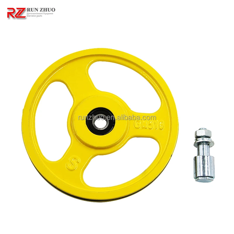 H*tachi Elevator Wire Rope Tensioning Device Wheel 190*15*6202 Speed ...