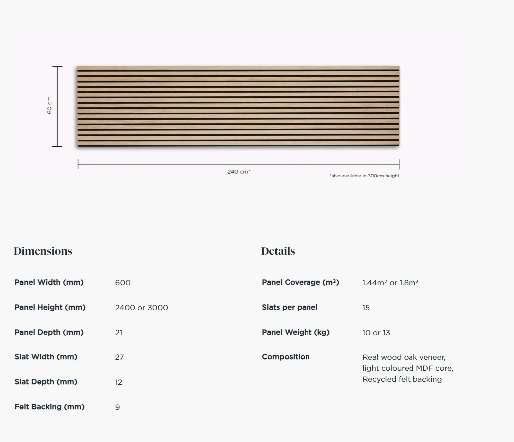 Slatted Led Wall Panel Home Decoration Soundproof Wood Acoustic Wall ...