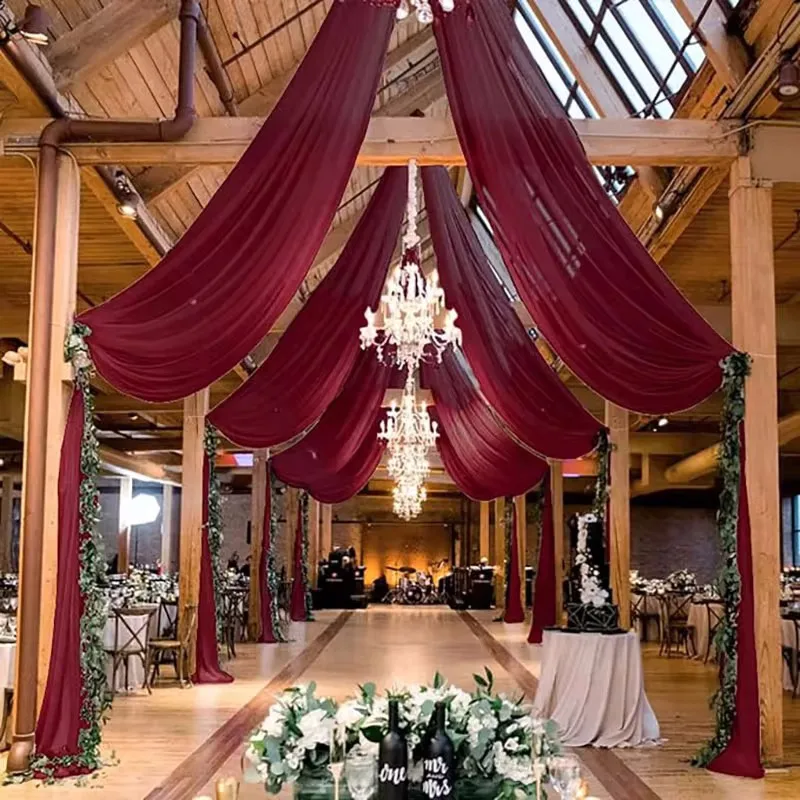 Tent Drapery Fabric Canopy Ceiling Drape for Wedding Party Events ...