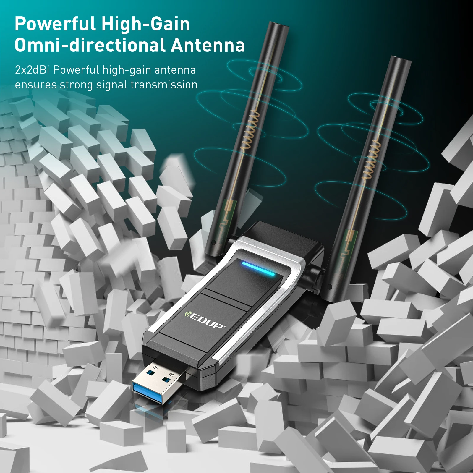 Wifi 6 Usb Adapter 1800mbps 2.4g/5ghz Dual Band 802.11ax Wireless Wi-fi ...