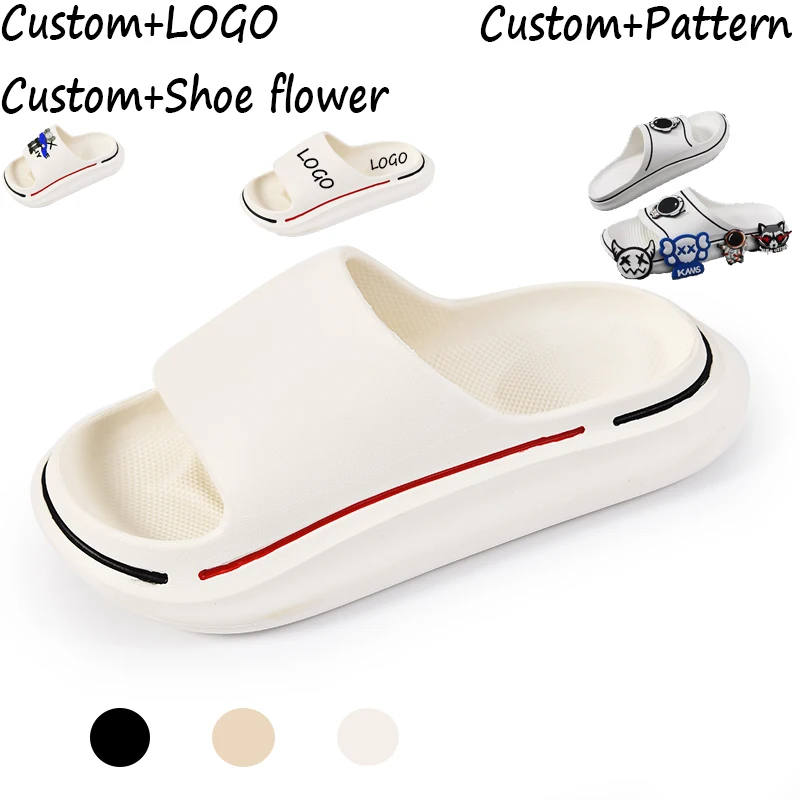 Custom Flip Flops Custom Printed Slippers Slides Footwear Custom Logo ...