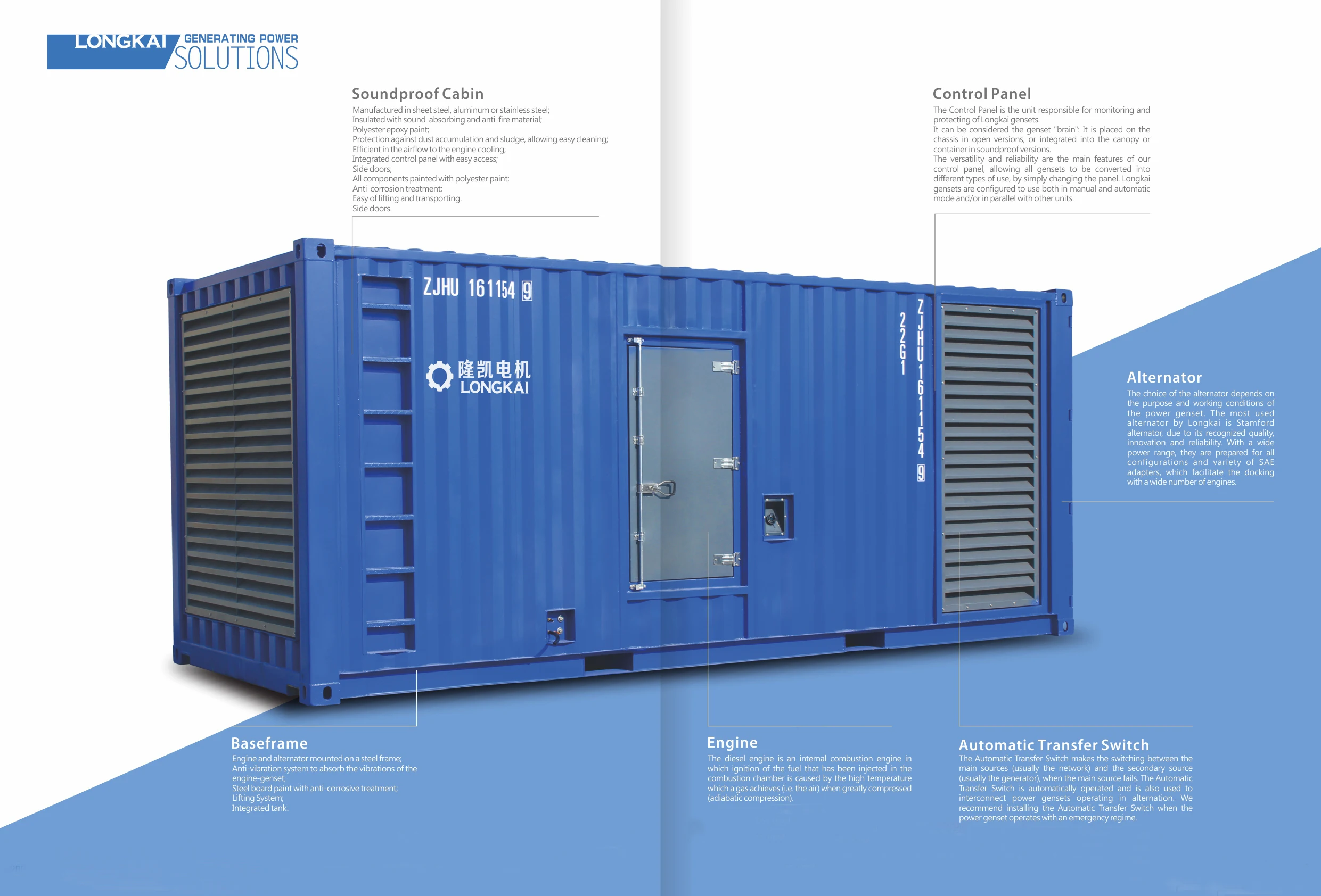 60hz Water Cooling Cummins Electric Power Diesel Genset
