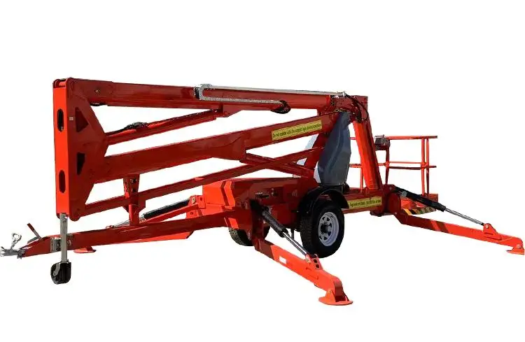 8-20m Folding Articulating Trailer Lift Platform - Telescopic Lift