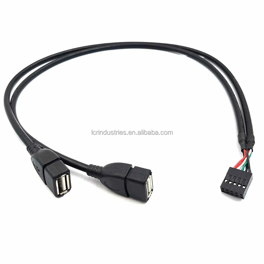 Custom Panel Mount USB Female Cable with JST Molex Connector