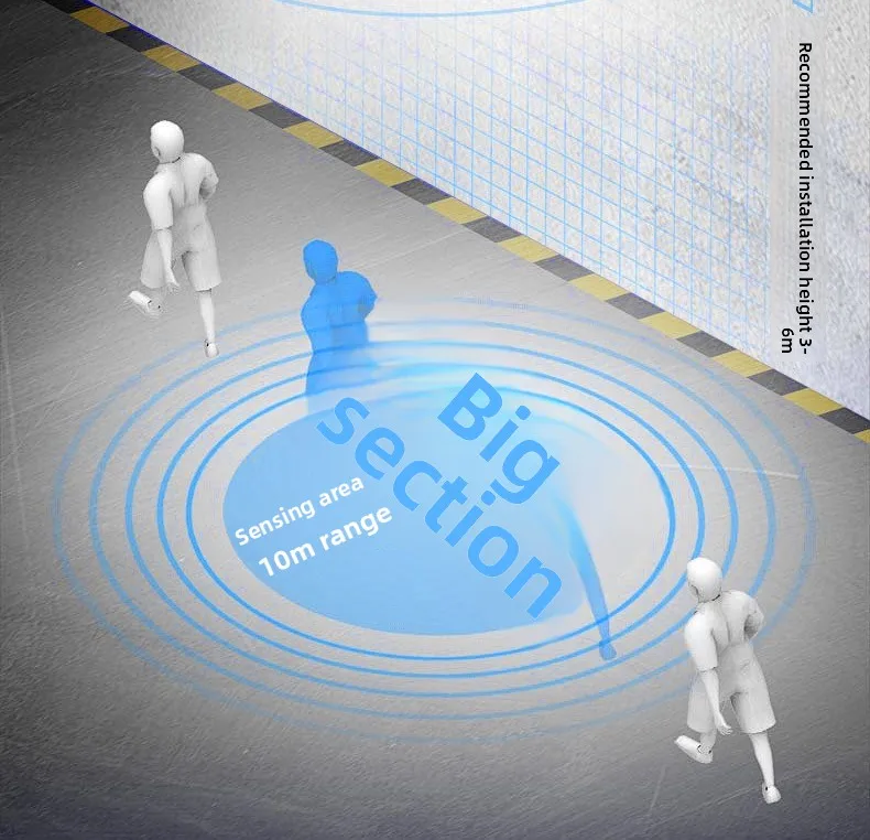 New High Outdoor Street Lamp Garden Lamp Three Wide Angle Super Bright ...