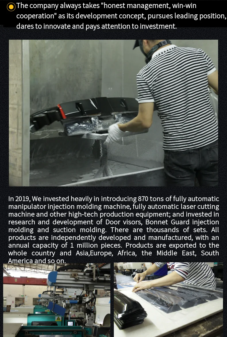 Car Accessories Vent Wind Deflector Sun Rain Shade Shield Wind Breaker ...