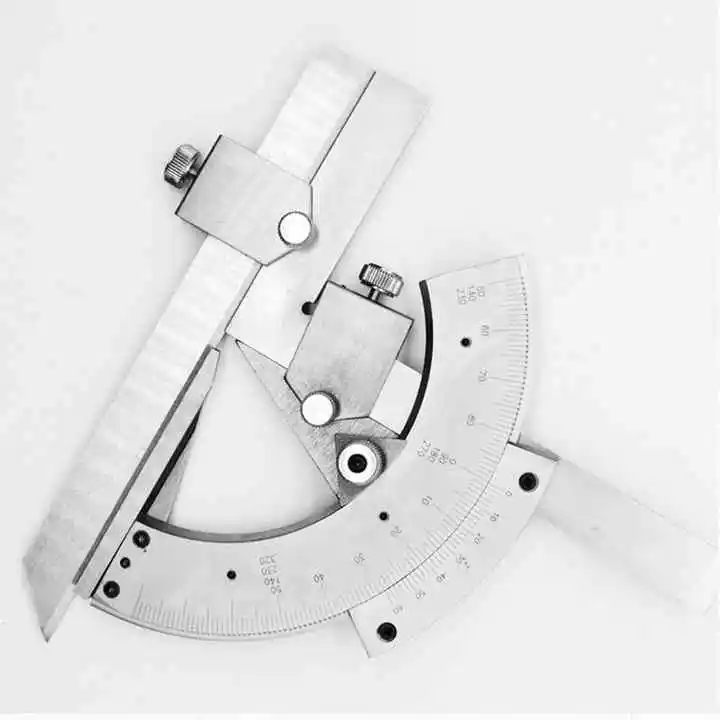 High Precision 0-320 Degrees Universal Bevel Protractor Stainless Steel ...