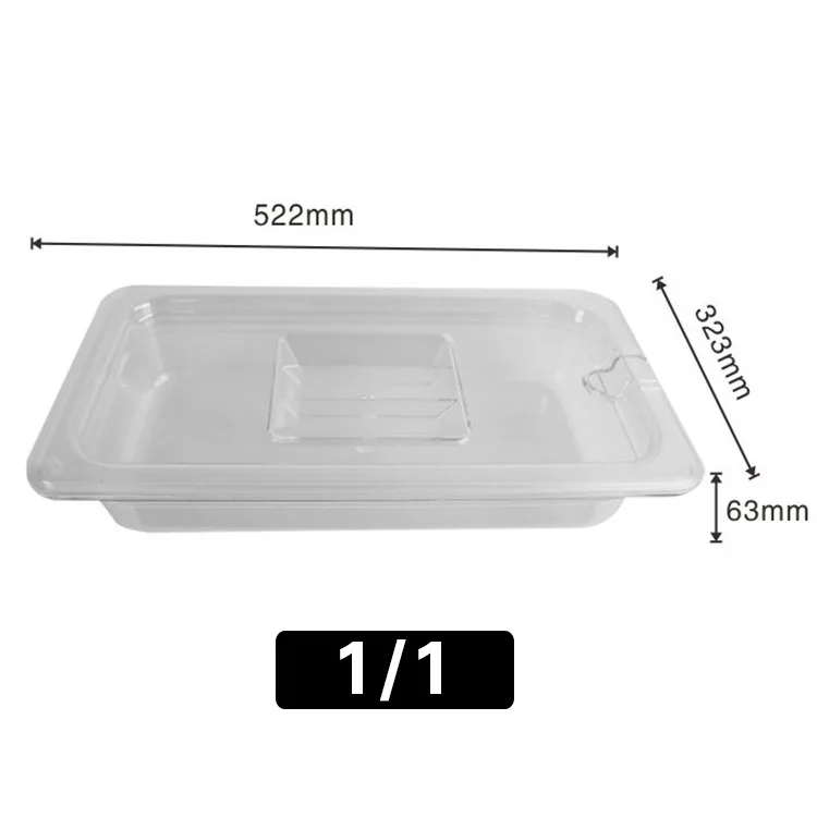 PC GN PAN 1/1 H65 - Durable Clear Plastic Food Container