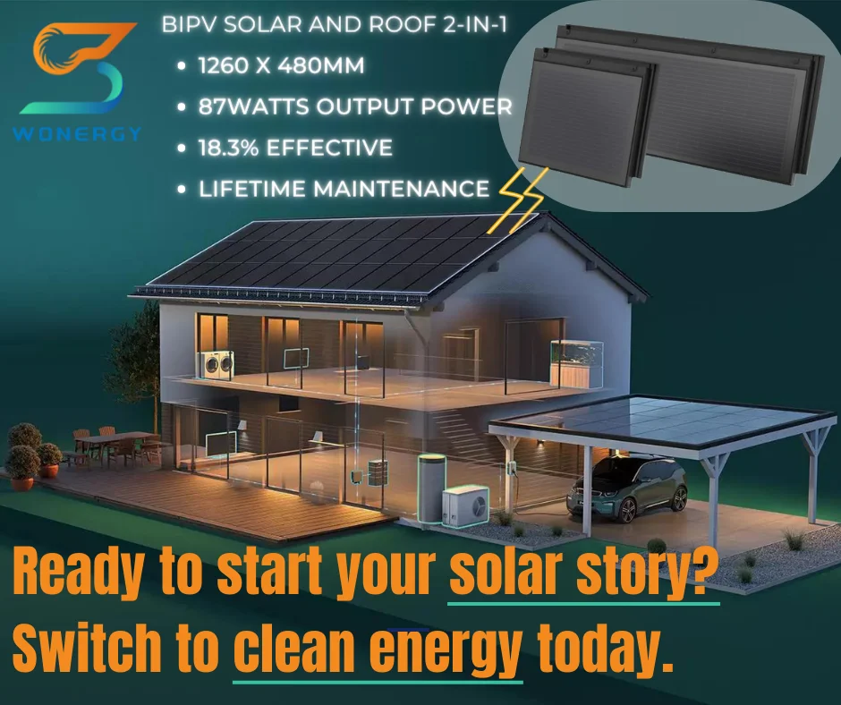 Rooftop BIPV Solar Panels - Efficient Photovoltaic Energy