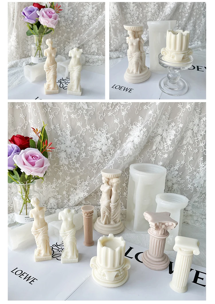 3d Silicone Greek Roman Mythology Venus Goddess Candle Molds,Handmade ...