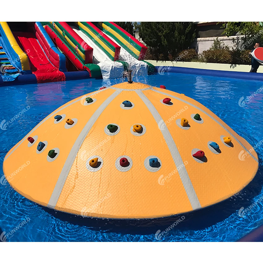 Outdoor Kids Pvc Slide Play Ground Rock Climbing Wall Inflatable ...