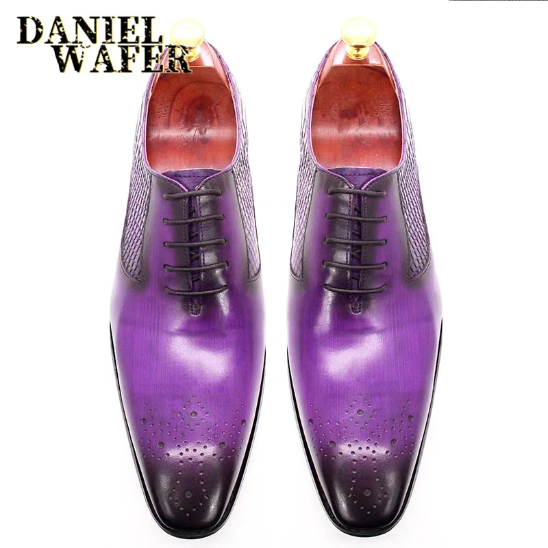 Formal Purple Shoes For Men