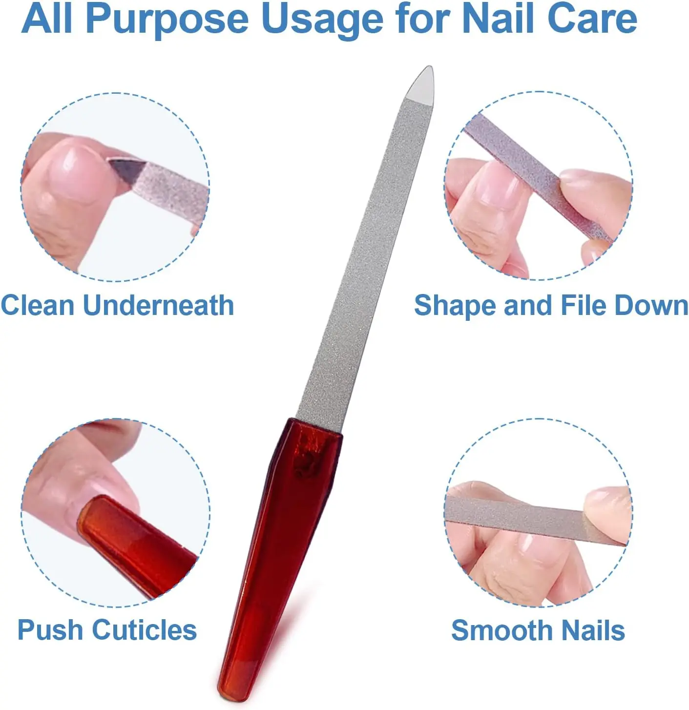 New Nail Files for Natural Nails Made of Stainless Steel, Sword ...