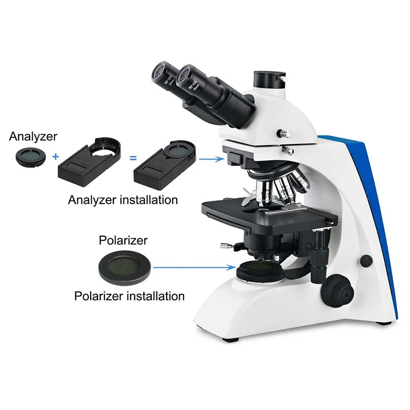Mechanical Stage Ultraviolet Trinocular Compound Blood Analysis ...