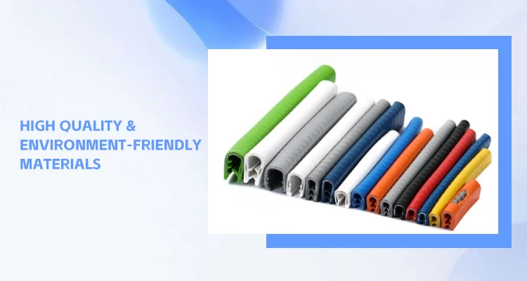 Flexible Rubber U Shape Channel PVC Edging Trim for Edge Protection