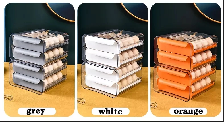 32 Double Layer Drawer Type Fuse Box Plastic Egg Storage Box Bins For ...