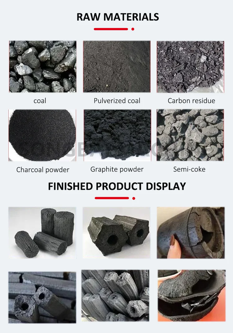 Coconut Shell Rice Husk Shisha Extruder Charcoal Bar Coal Cube Carbon ...