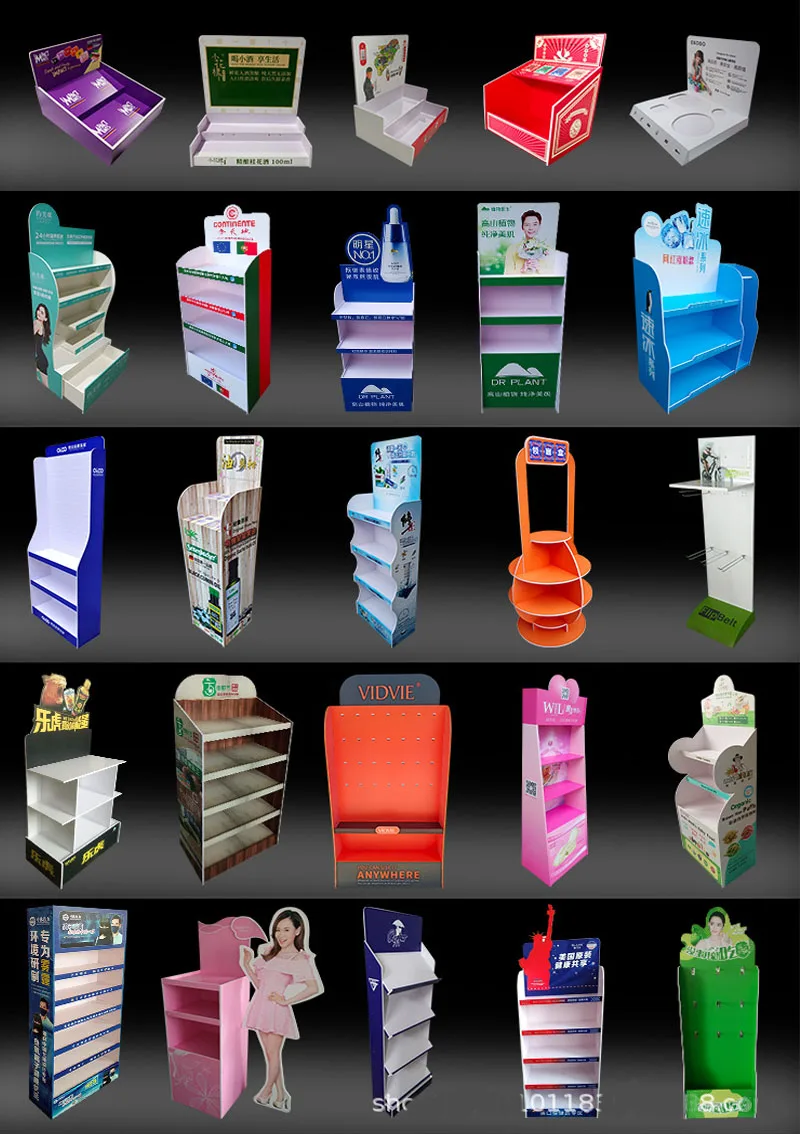 Corrugated Cardboard Display Stand Cardboard Counter Floor Display Rack ...