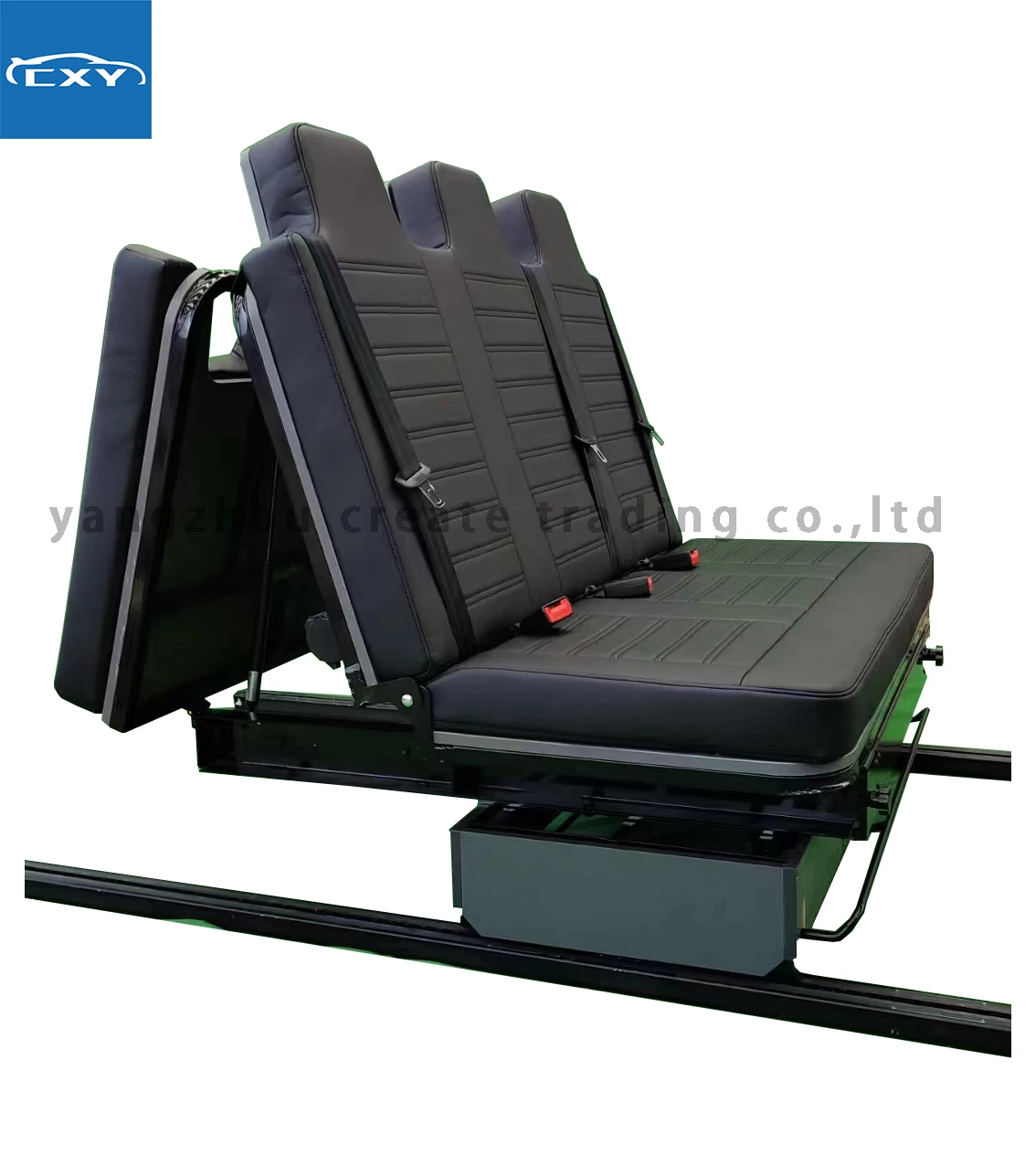 Comfortable Folding RV Camper Van Sofa Seat Bed for 3 Passengers