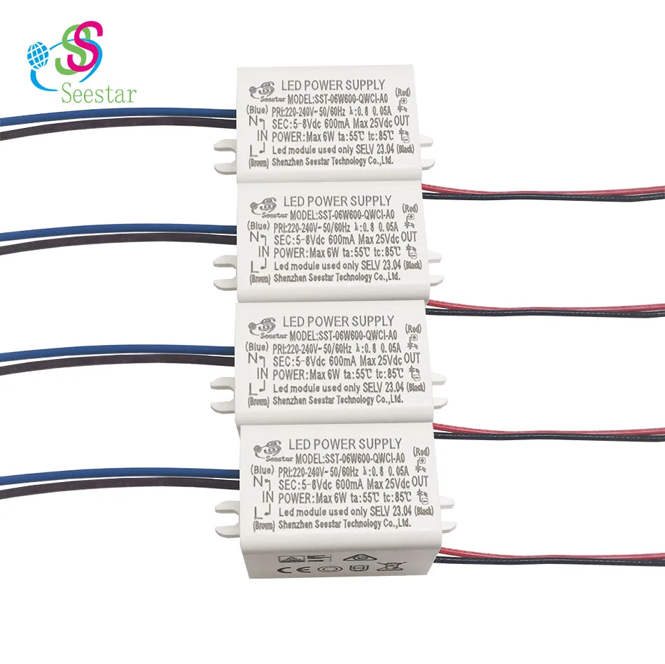 Seestar Tuv Saa Ce Cb Erp Isolated Ac220-240v Dc5-8v 600ma 3w 4w 5w Pf ...