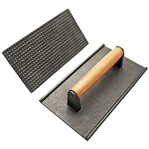 Cast Iron Steak Weights - BBQ Heavy Duty Meat Pressers