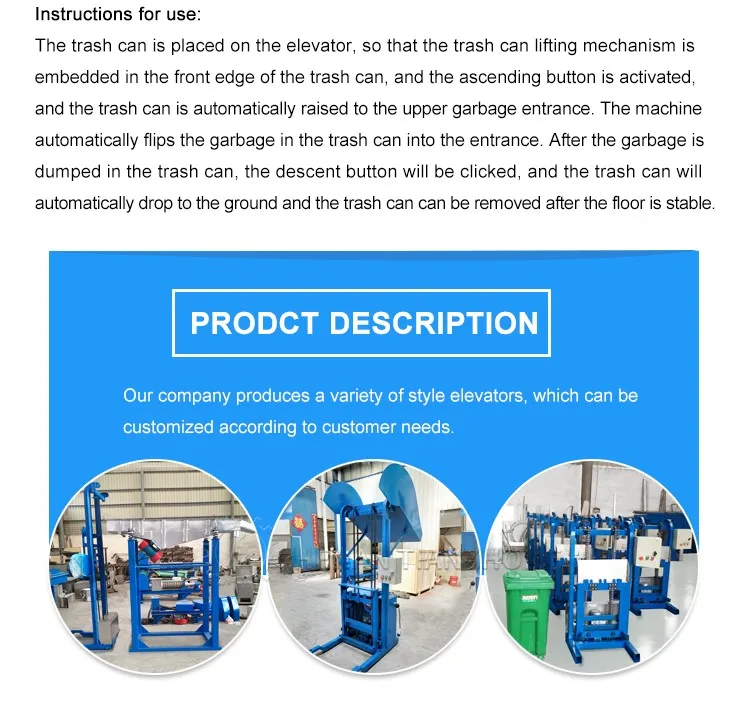 Customized Hydraulic Trash Bin Lifter/skip Loader Trailer Arm Lifter ...