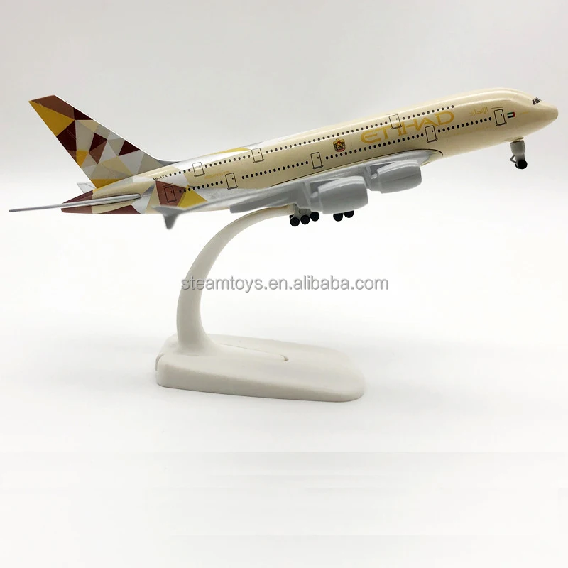 Airplane Model Etihad Airways A380 Diecast Planes 20cm Metal Model ...