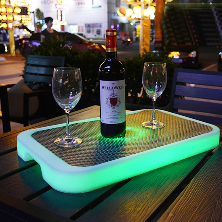 Led Lit Up Waiter Tray / Cocktail Bar Tray (cc529) - Buy Cocktail ...