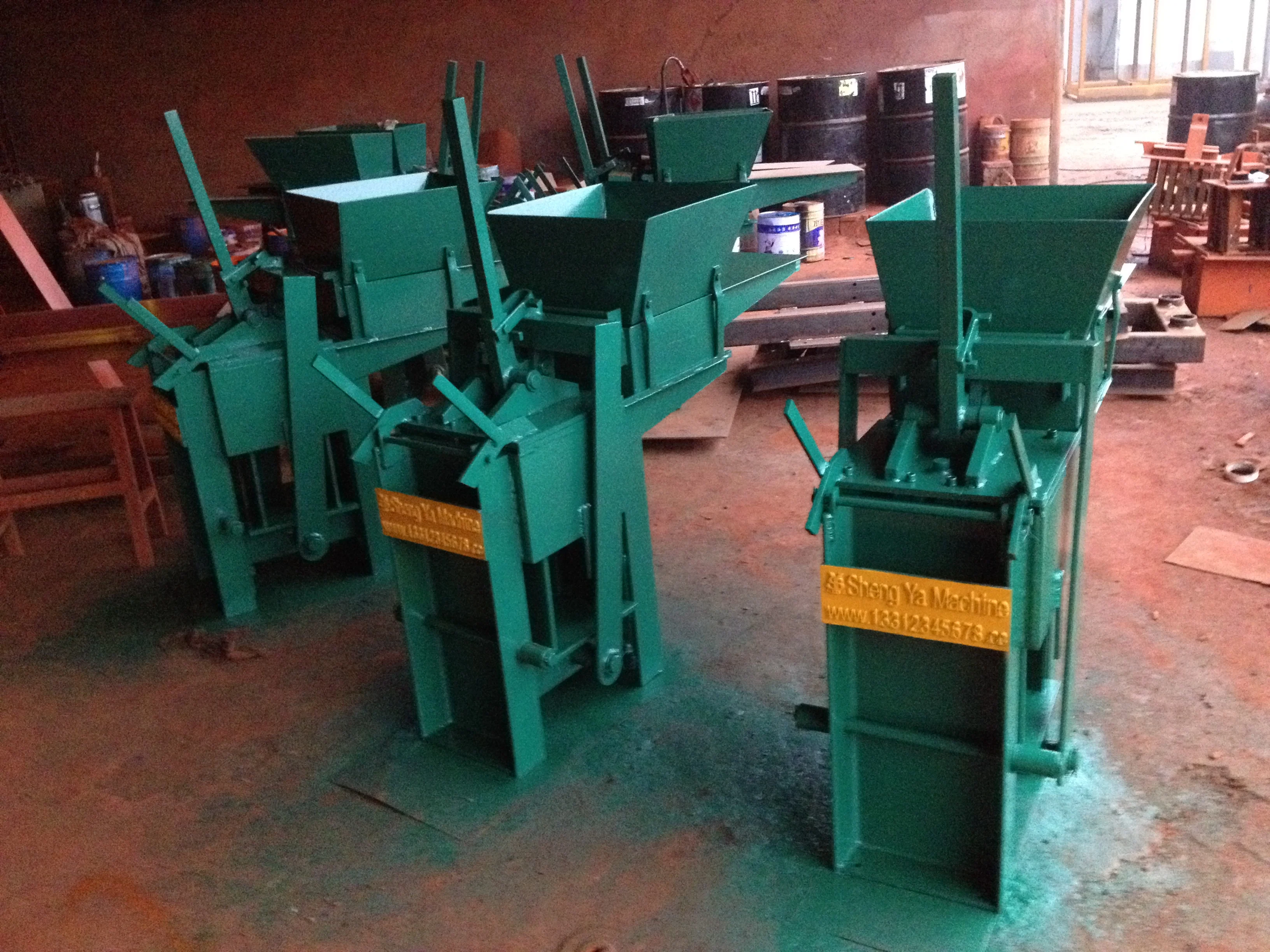 Small Manual Machines Qmr2-40 Easy Operation Of Brick Making Machine ...