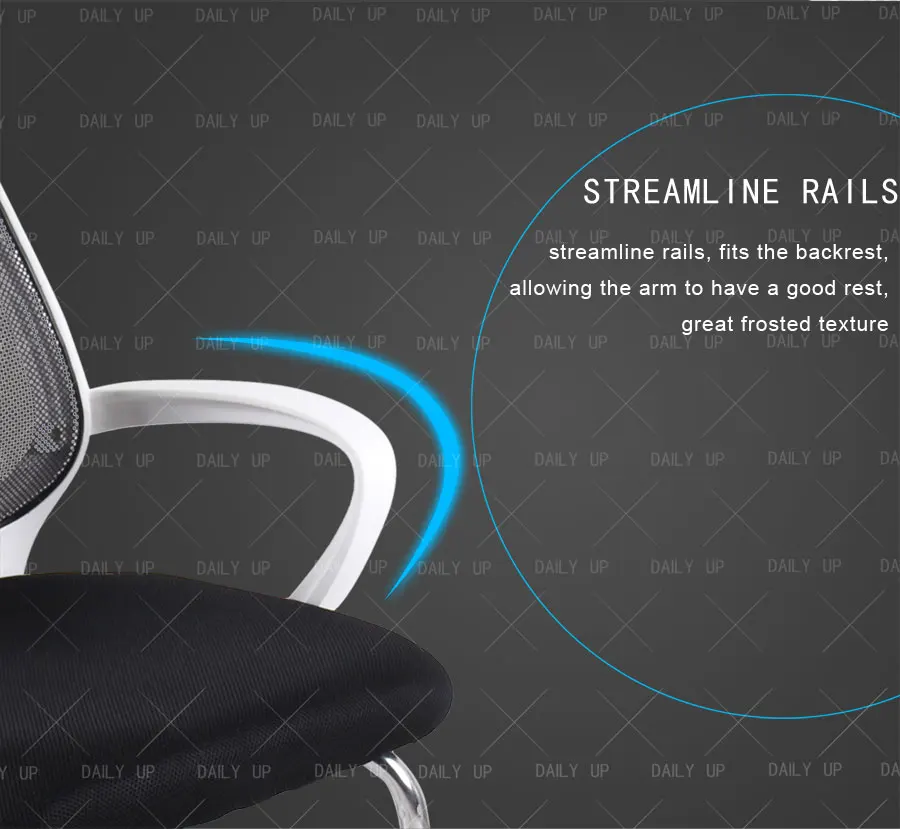 Sled Mesh Office Chair With Chromed Metal Legs Breathable And Ergonomic ...