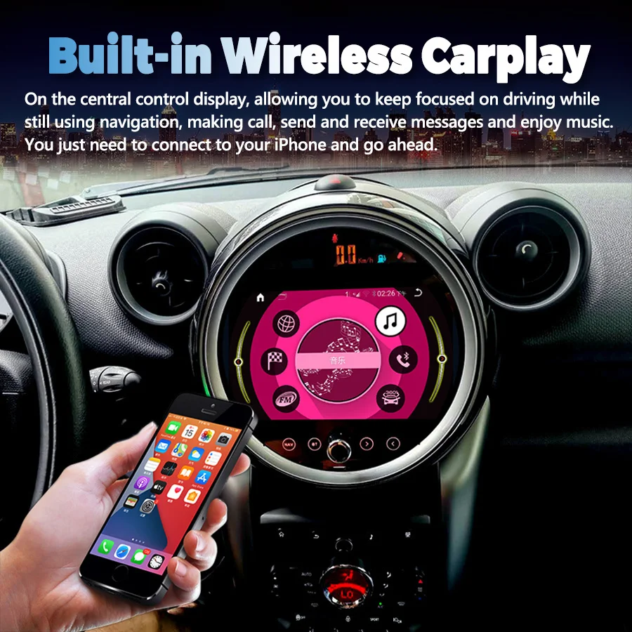 Android 12 Autoradio Screen for MINI COUNTRYMAN - Navirider