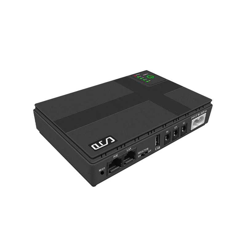 Poe Port Mini Dc Ups Power Supply Lithuim Batteries 10400mah 36w Dc ...