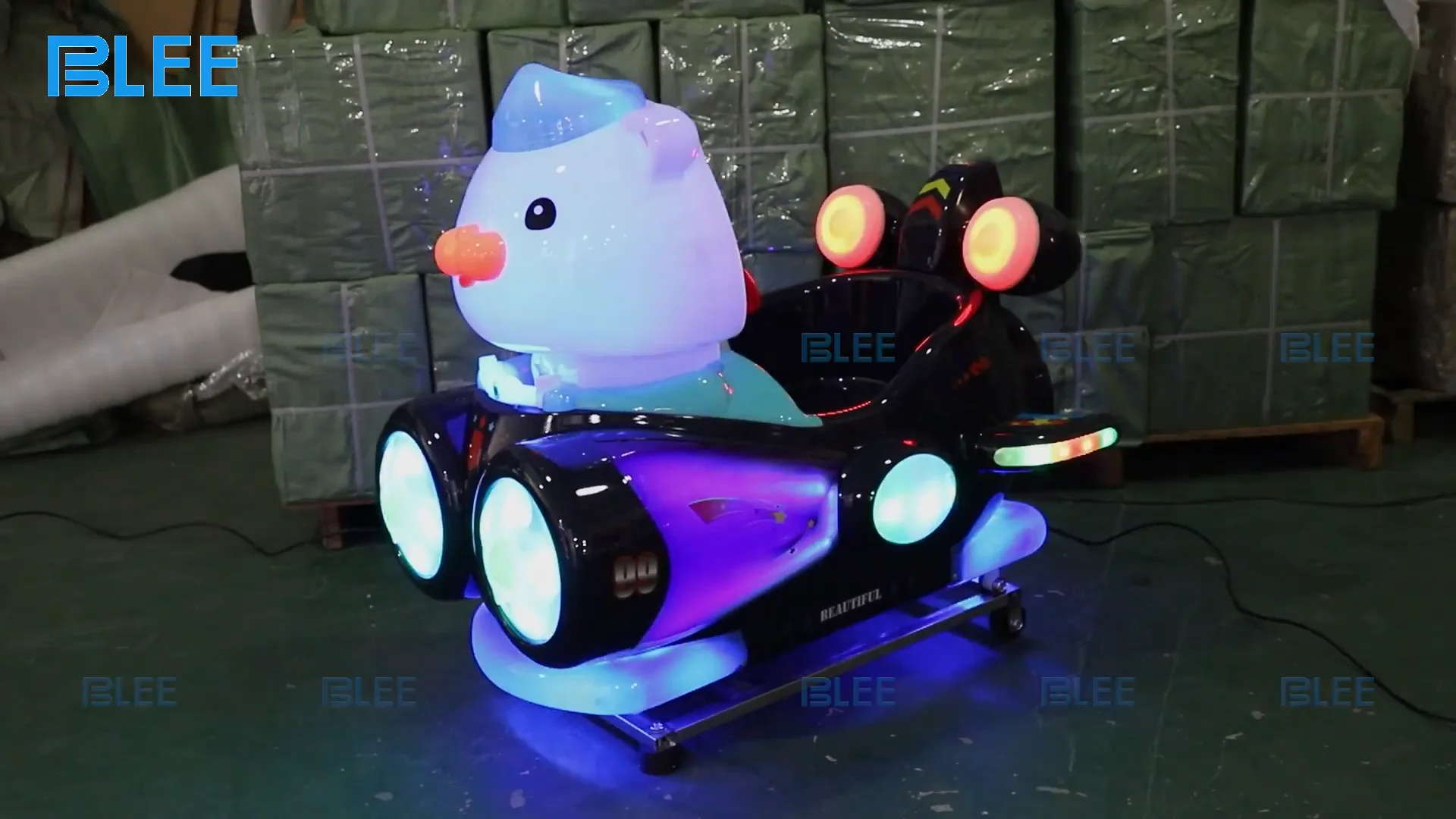 Arcade Plastic Coin Operated Kiddie Ride Game Machine Indoor Playground ...