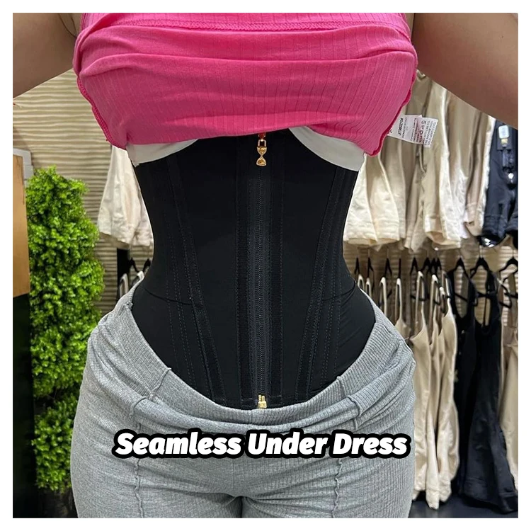 New Trendy Mesh Steel Boned Bustier Slimming Shaper Sculpting Waist ...