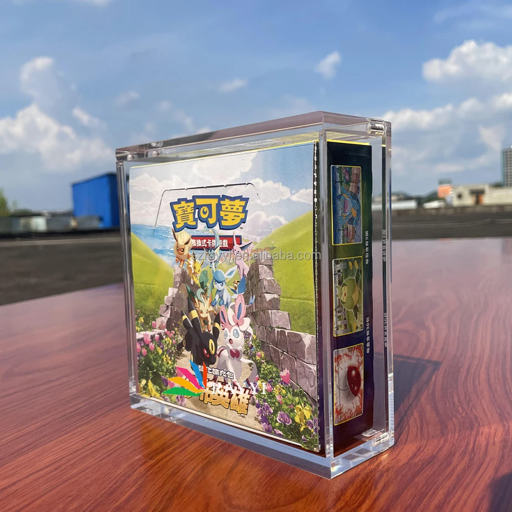 Custom Clear Acrylic Booster Box Display Case for Japanese TCG ...