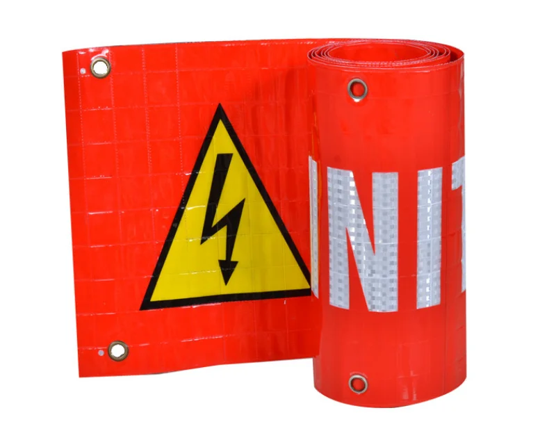 Pvc Reflective Roll Up Banner Road Safety Custom Printing Reflective ...