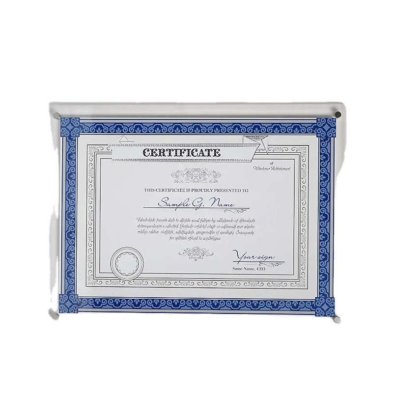 Yiwu OEM acrylic wall mount certificate holder| Alibaba.com