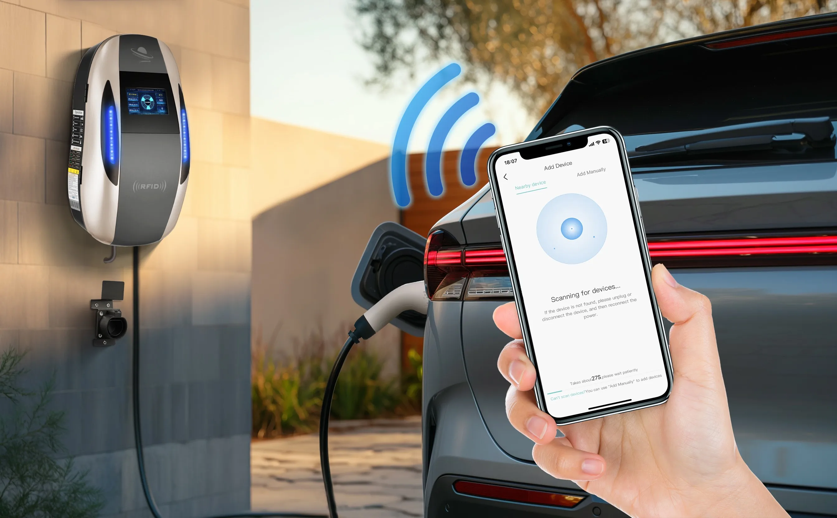 Super 22KW Fast EV Charger 380V 7.2KW-11KW Portable Wall-mounted ...