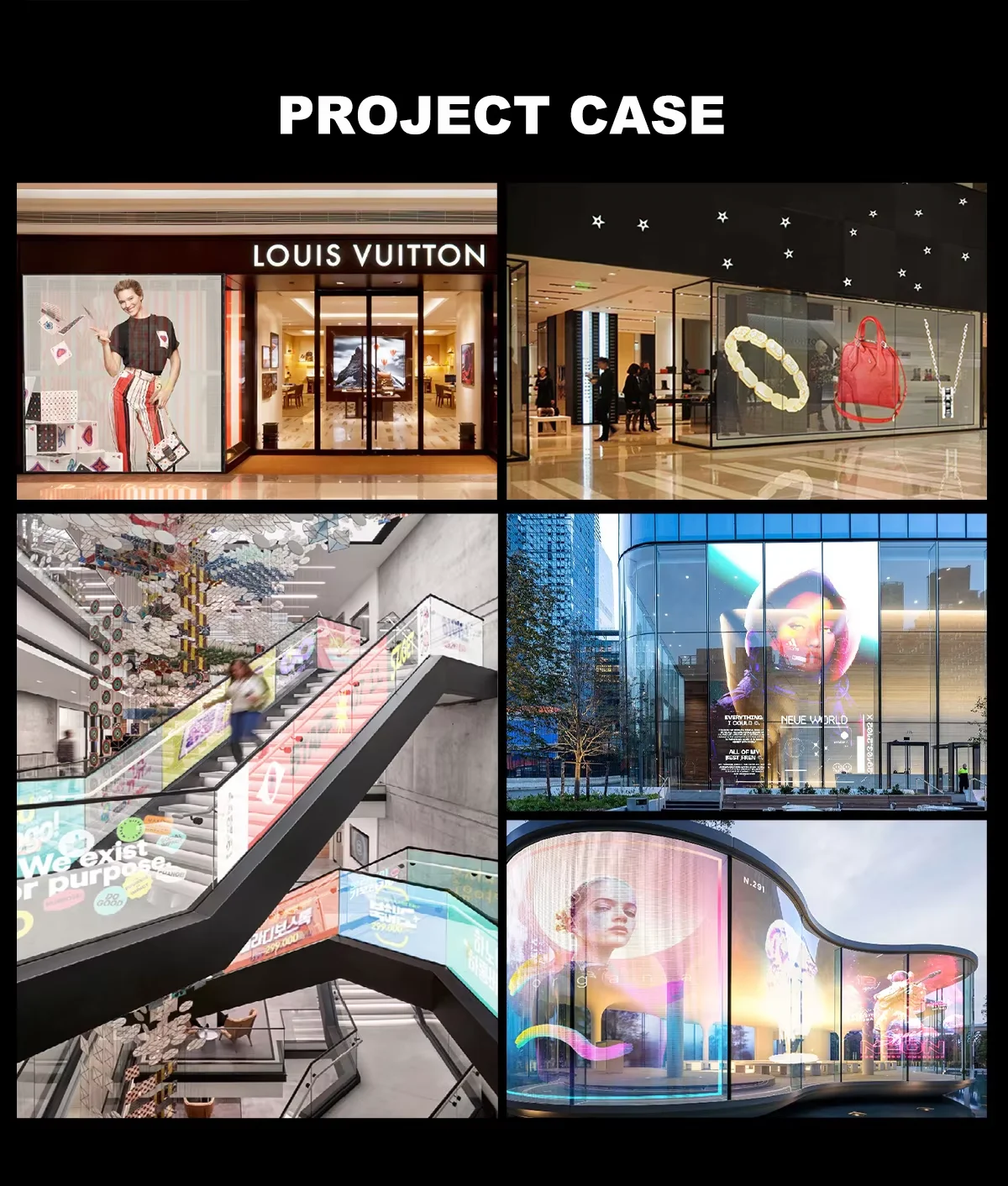 P4-8P6.5P5-10P10P12 3D Transparent LED Video Wall Display Screen ...