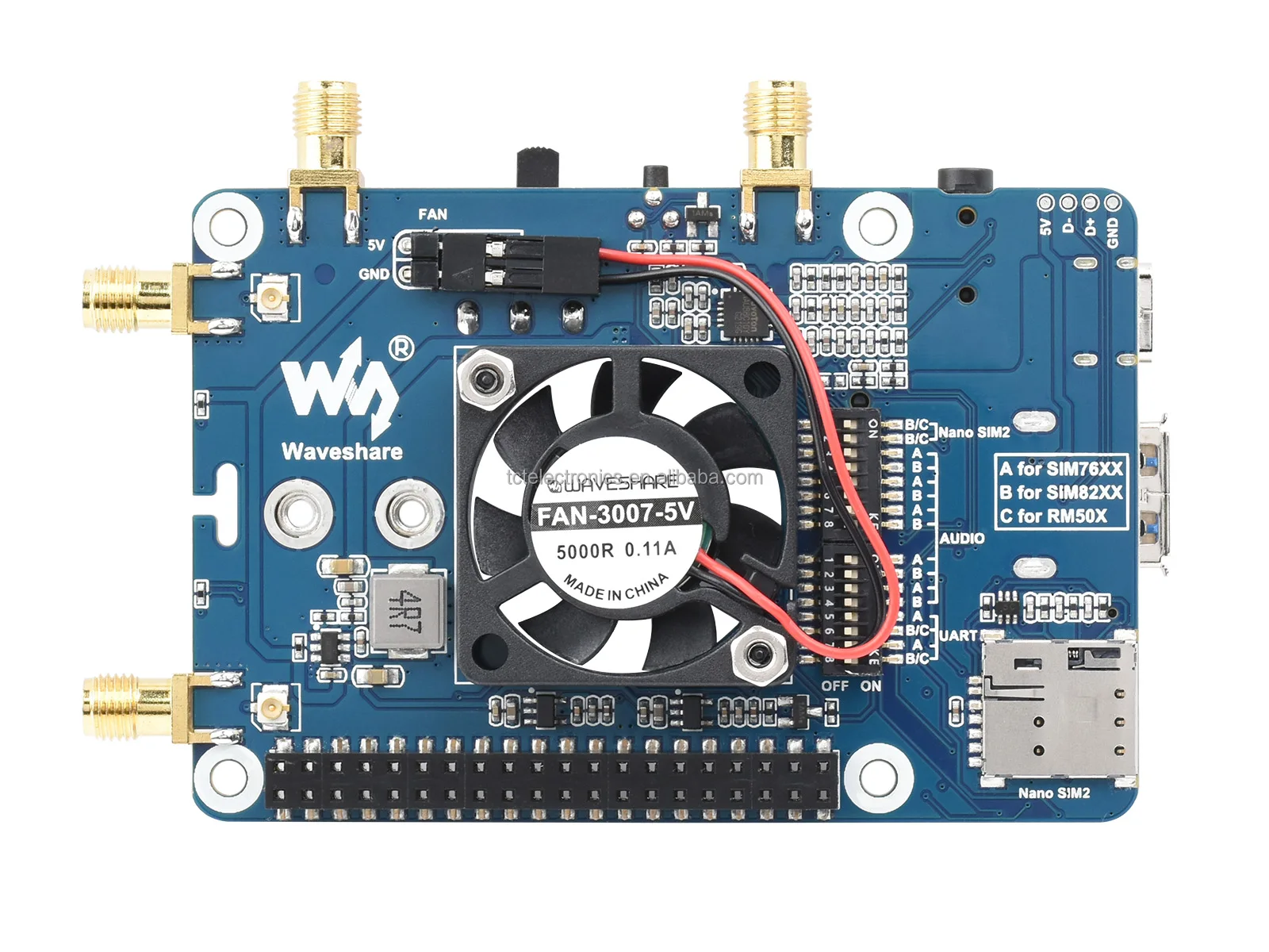 Rm500u-cnv Raspberry Pi 5g Communication Expansion Board - Buy Rm500u ...