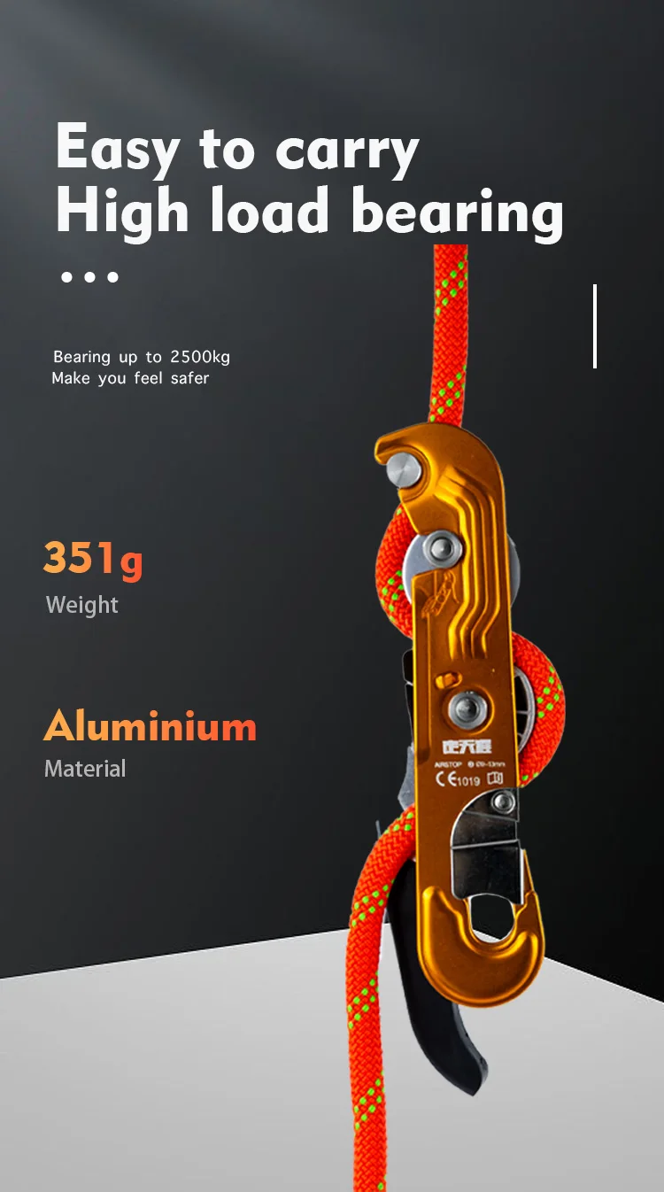 Outdoor Climbing Safety - Manually Controlled Rescue Descender