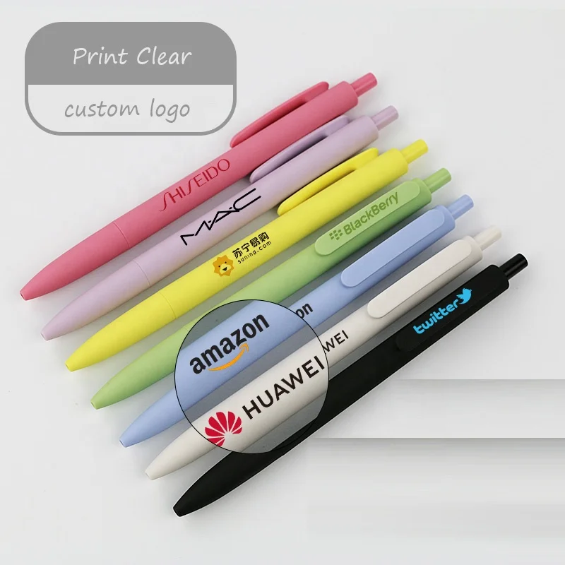 2024 New High Quality Custom Logo Promotional Branded Plastic Pens ...