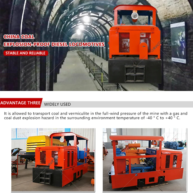 Coal Mine Explosion-proof Locomotive Railway Train Electric Diesel ...