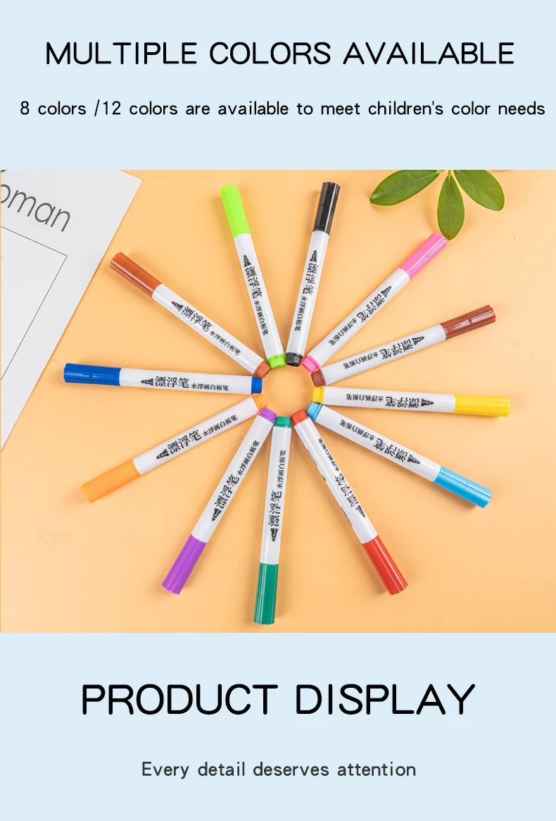 Water Floating Marker Pen Magic Doodle Drawing Children's Fun Floating ...