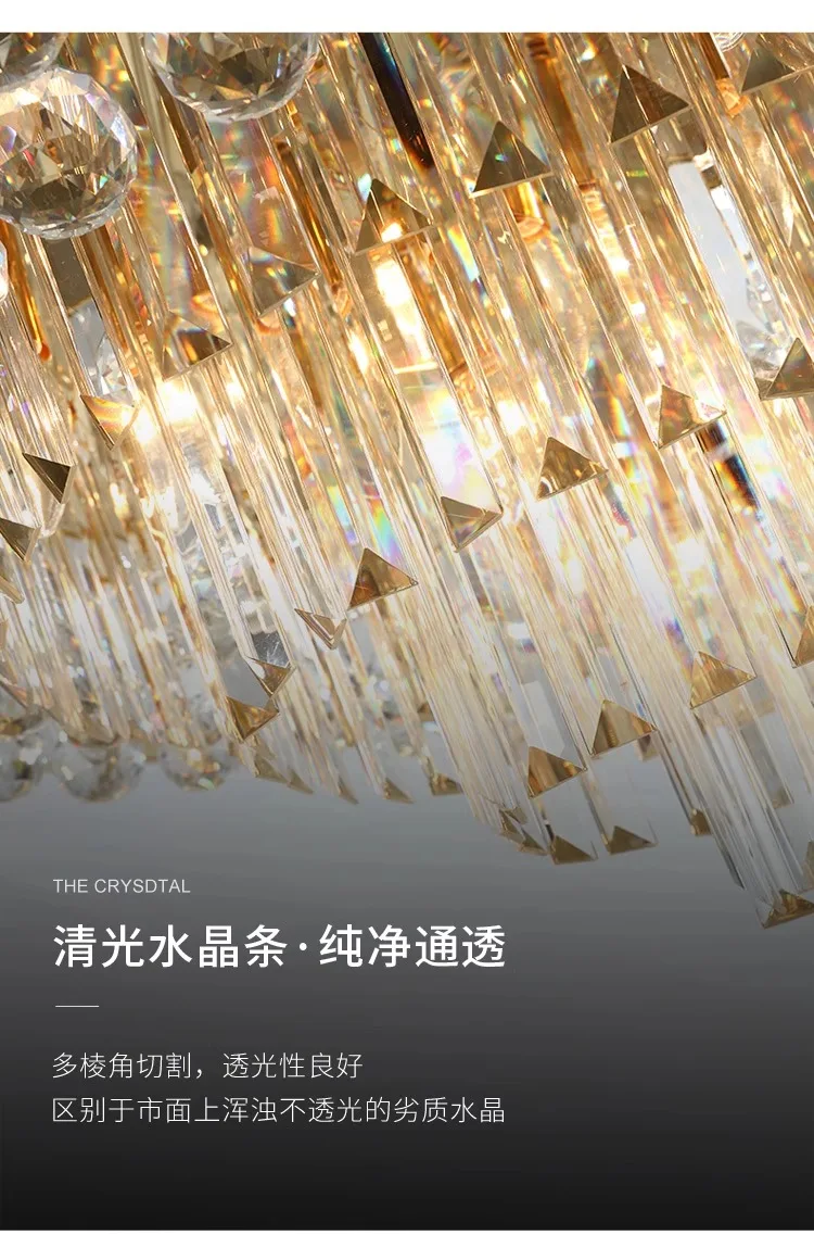 Circular Crystal Light,Living Room Ceiling Light,Modern,Simple ...