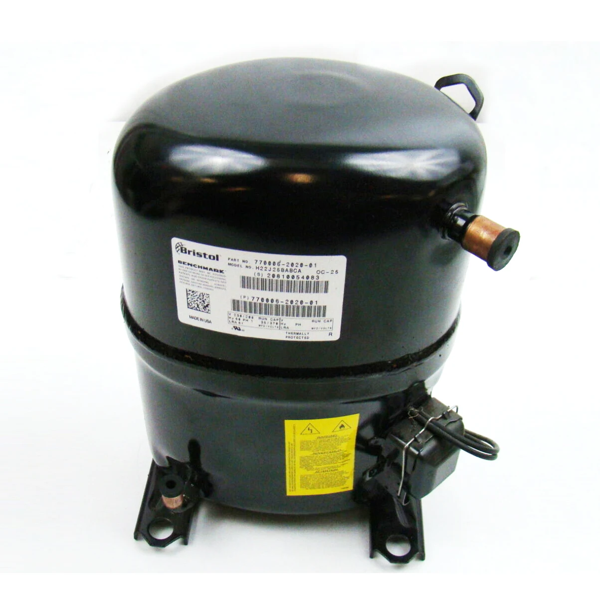 36000 Btu Bristol compresor de pistón H23A423DBE H23A compresor H23A423 ...