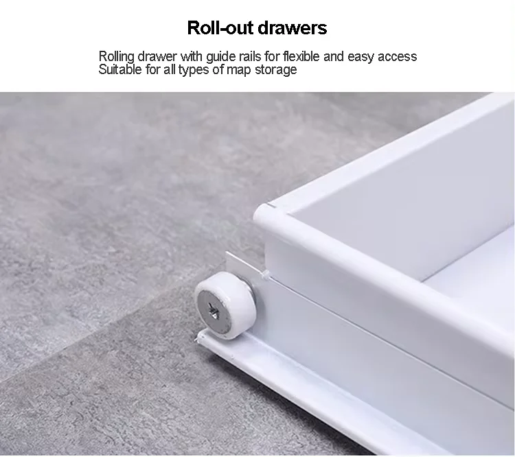 Office Furniture A1 Size Storage Map Drawer Metal Flat File Cabinet ...