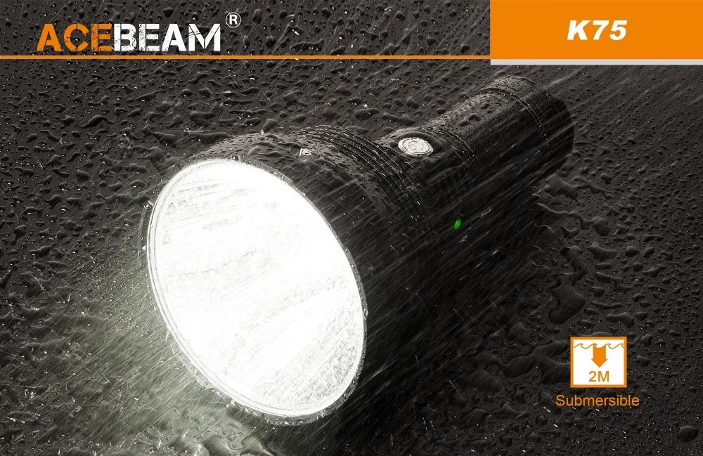 K75 SBT-90 GEN2 LED Super Throw Handheld Search Flashlight 2500 Meters ...