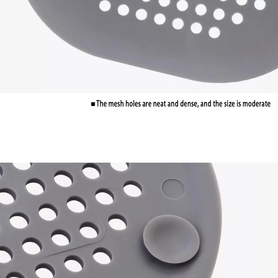 Tpr Bath Bathroom Shower Tub Shroom Floor Protector Hair Catcher Trap ...