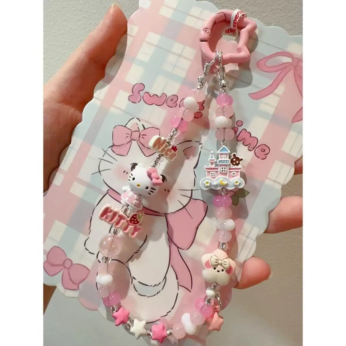 POP MART 3D Cute LABUBU CRYBABY Plastic Lanyard Wholesale